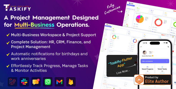 Taskify - Project Management - Task Management & Productivity Tool Infinitie Technologies